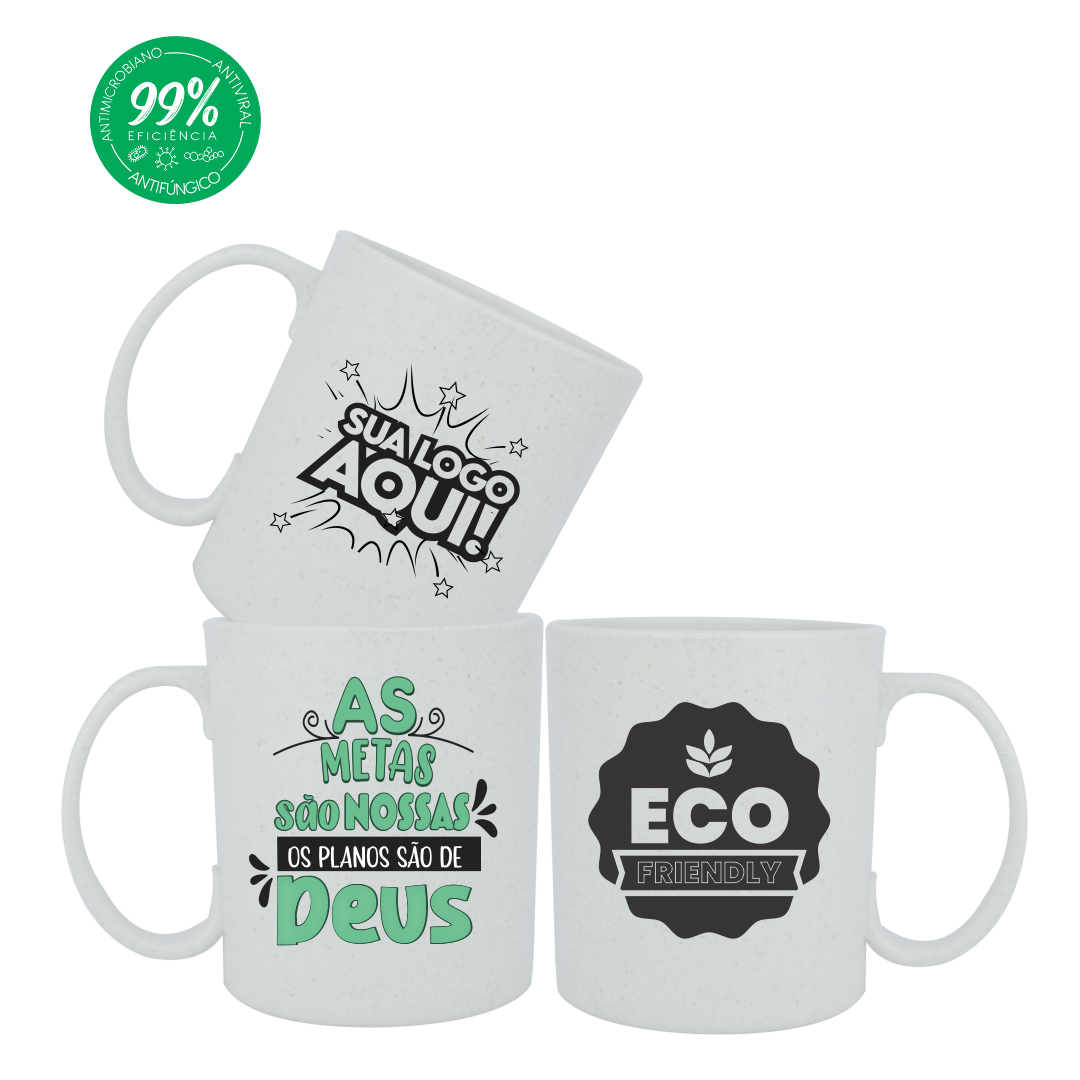 10 Caneca de Café Eco 400ml | Personalizado